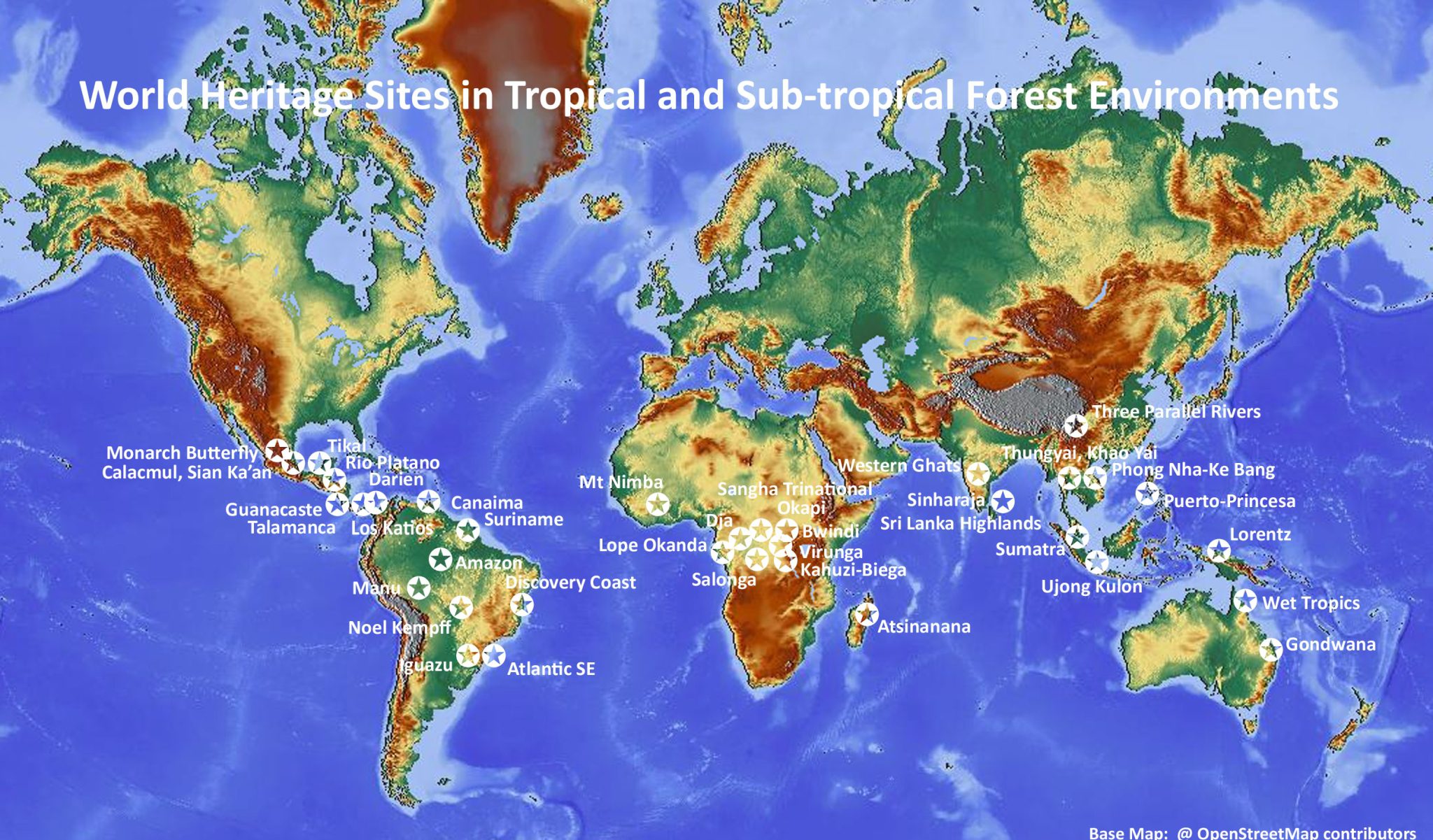 TROPICAL & SUB-TROPICAL FORESTS | Natural World Heritage Sites